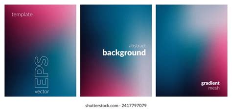 추상적인 액체의 배경을 수집합니다 그라데이션 메쉬 스톡 벡터로열티 프리 2417797079 Shutterstock