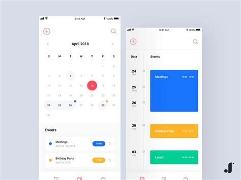 Calendar Ui Design Calendar Ui Calendar App App Ui Design