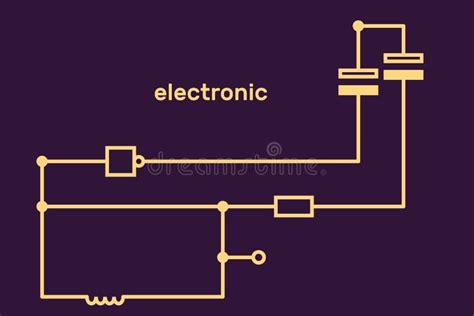 Electronic Circuit Scheme Technology Concept Stock Vector