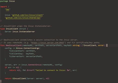 Incus Go Client Unable To Read Pem Certificate While Accessing Remote