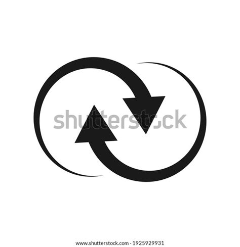 Cyclic Rotation Icon Vector Recycling Recurrence Stock Vector Royalty Free 1925929931