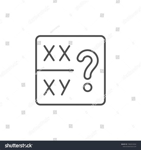 Sex Determination Line Outline Icon Stock Vector Royalty Free Shutterstock