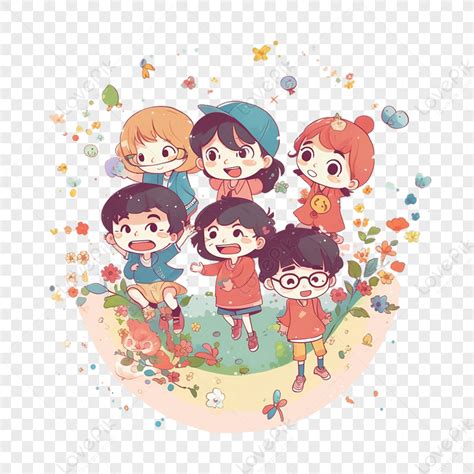 Cute Na Cartoon Illustration Para Sa Araw Ng Mga Batacute Nabata