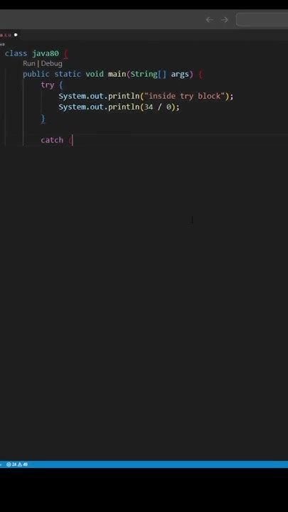 Day 80 Try Catch And Finally Block In Java Javashorts Short Viralncs Ncs Youtube
