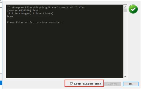About Resetting A Checkbox Setting With The Open Keep Dialog Open In