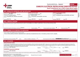 E I C R Periodic Inspection Report Additional Lights Eastbourne