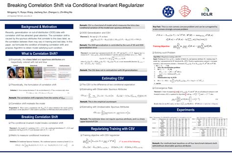 Iclr Poster Breaking Correlation Shift Via Conditional Invariant Regularizer