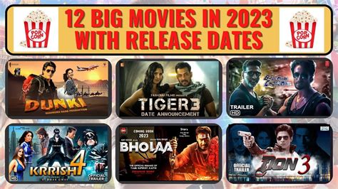 12 Big Movies Releasing In 2023 With Release Dates In Hindi Urdu Youtube