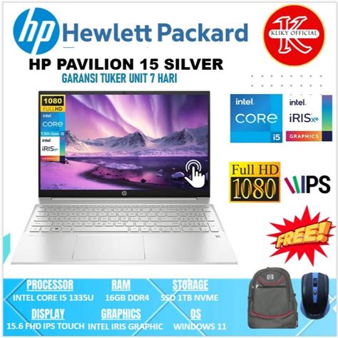 Jual Laptop Hp Pavilion Touchscreen Core I Gen Gb Ssd Tb Silver Shopee Indonesia