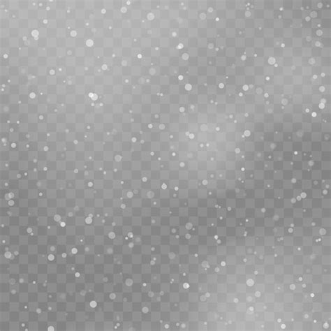 투명도에 떨어지는 눈송이와 배경 프리미엄 벡터