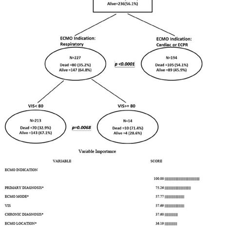 Multivariable Classification Tree Analysis Association Of Vasoactive