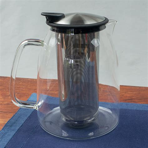 Mist Iced Tea Jug With Basket Infuser 68oz Divinitea Organic Teas