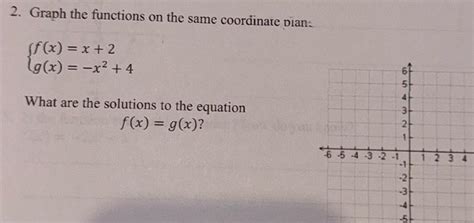 [answered] 2 graph the functions on the same coordinate pian f x x 2 g