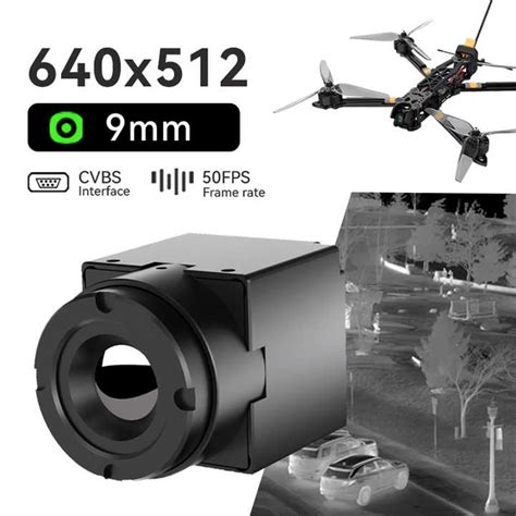 Hdaniee Thermal Imaging Camera Module Cvbs Ac 640 512 9mm Drone Heat Radiation Fpv Camera