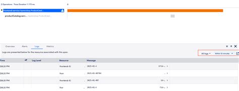 Viewing Traces Data Logicmonitor