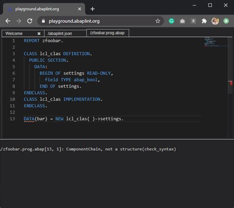 false positive componentchain not a structure check syntax [e