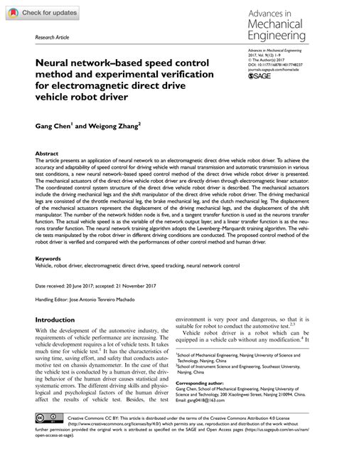 Pdf Neural Network Based Speed Control Method And Experimental Verification For