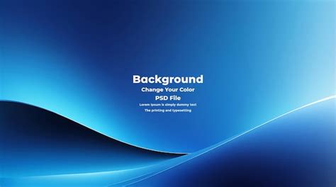 Psd 추상 파란색 그라디언트 배경 빈 파란색 텍스처 프리미엄 Ai 생성 Psd