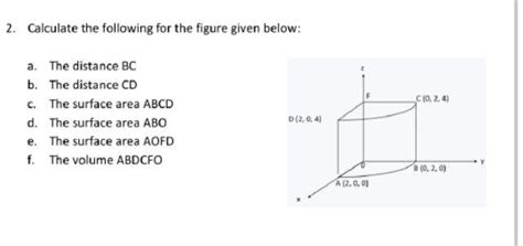 Solved Calculate The Following For The Figure Given Chegg