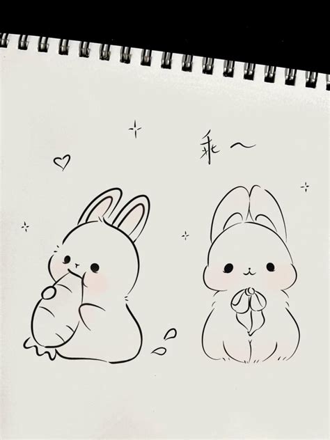 兔子的简笔画图片大全可爱 兔子的简笔画图片大全可爱卡通 画趣文库（我爱生活）