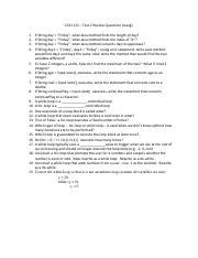 Test Review CSCI CSCI Test Review Questions Liang If String Day Friday