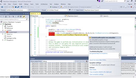 Solved Monogameextended Error An Unhandled Exception Of Type