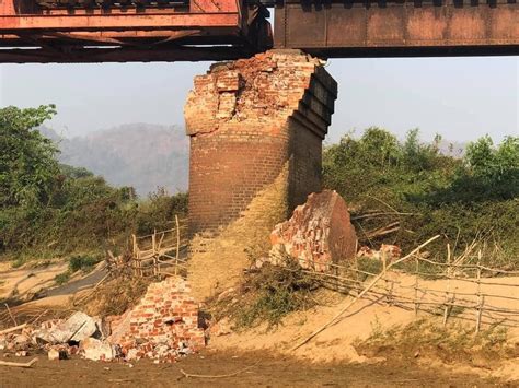 အင်းတော်မြို့နယ်၊ မန္တလေး မြစ်ကြီးနား ရထားလမ်းပေါ်ရှိ မဲဇာ သဲချောင်းတံတား ပျက်စီး၊ ဒေသခံတစ်ဦးက