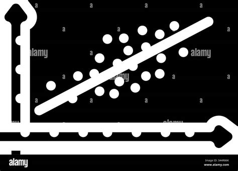 Predictive Analytics Graph Ai Integration Glyph Icon Vector Illustration Stock Vector Image