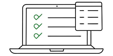 Efficient Task Management Laptop Checklist Featuring All Ticks Premium Ai Generated Vector