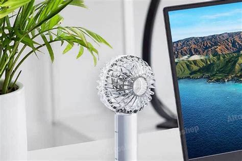 선풍기 초미니 초경량 컬러라이트 휴대용 선풍기 야구장 캠핑 야외활동 책상 사무실 학교 스탠드 겸용 오늘의집 쇼핑