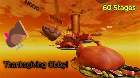 Thanksgiving Obby 🦃 [all Stages] Youtube