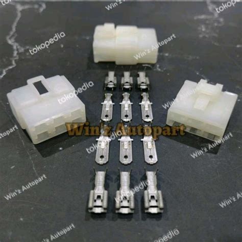Promo SOKET 6 PIN BESAR SOCKET MOTOR 6 PIN BESAR SOCKET TERMINAL SKUN Diskon 17 Di Seller