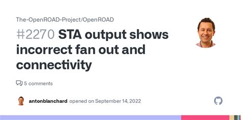 STA Output Shows Incorrect Fan Out And Connectivity Issue 2270 The