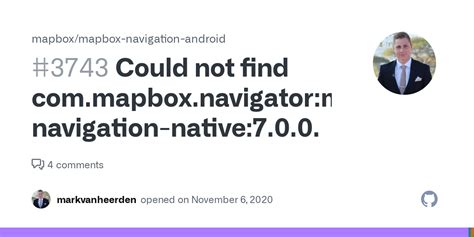 Could Not Find Commapboxnavigatormapbox Navigation Native700 · Issue 3743 · Mapbox