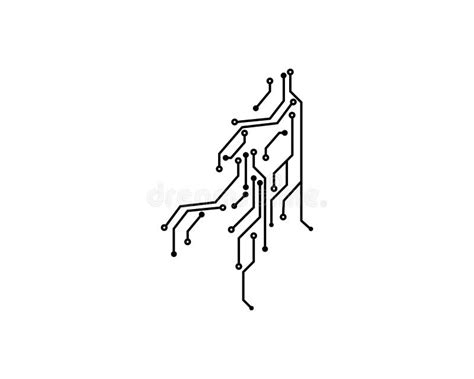 Circuit Board Line Concept Design Illustration Stock Vector Illustration Of Creative Circuit