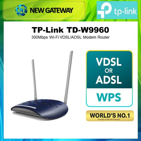 TP LINK TD W9960 Tplink 300Mbps WIFI VDSL ADSL Modem Router Broadcom CPU Shopee Malaysia