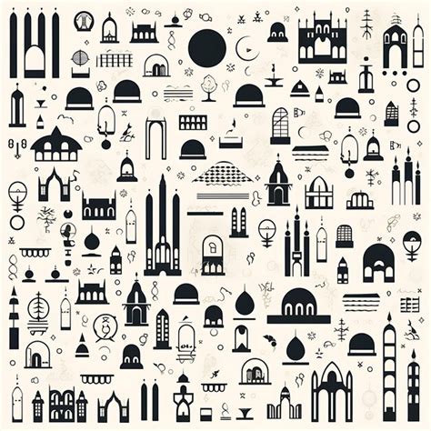 Premium Ai Image Ancient Glyphs In A Minimalist Vector Clean Monoline Art Style Adorn Your