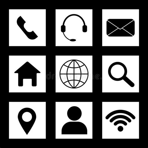 Set Of Marketing Icon Business Communication Icons Set Stock Vector Illustration Of Business