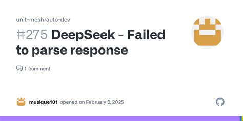 Deepseek Failed To Parse Response · Issue 275 · Unit Meshauto Dev