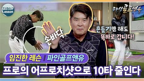 임진한 레슨 10타 줄이는 어프로치샷 한 손으로 연습｜파인골프앤유 Youtube