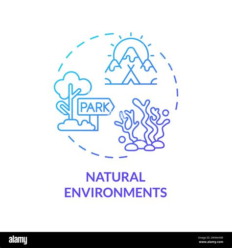 Thin Line Simple Gradient Natural Environments Icon Concept Stock Vector Image And Art Alamy