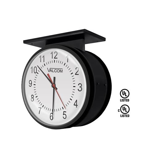 IP PoE 12 Inch Analog Clock VIP A12A Valcom