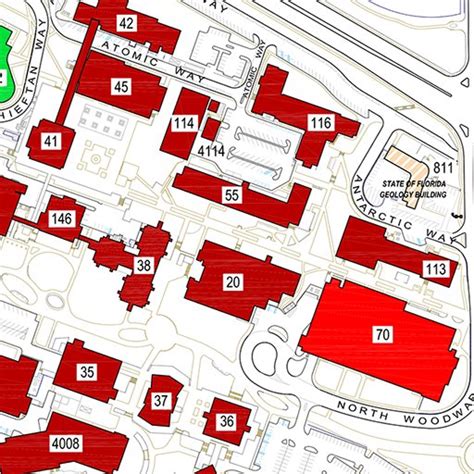 Florida State University Campus Map Map By Avenza Systems Inc Avenza