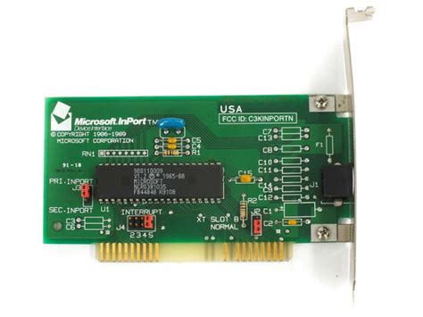 Microsoft 900 255 018 Rev P Inport Device Interface 8 Bit Isa Bus Mouse Card