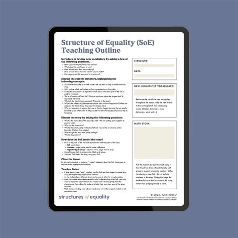 Soe Teaching Outline