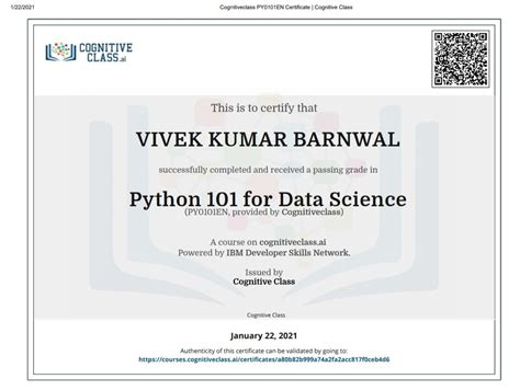Vivek Barnwal ☁ On Linkedin Successfully Completed Python 101 For Data