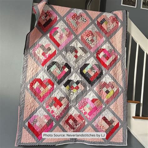 Top 3 Free Log Cabin Heart Quilt Patterns 9 Bonus Patterns For Sale I Love Quilting Forever