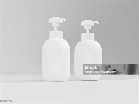 흰색 플라스틱 펌프 병 모형 액체 비누 디스펜서 병 원통형 화장품 포장 작은 타원형 로션 용기 액체 디스펜서 액체 제품 용기 혈청 제품 포장 0명에 대한 스톡 사진 및 기타