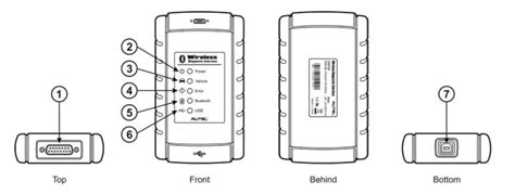 Autel Vci Bluetooth Adapter Wireless Diagnostic Interface Bluetooth Connection Vci For Ms908s Ms908