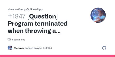 Question Program Terminated When Throwing A Customized Exception In